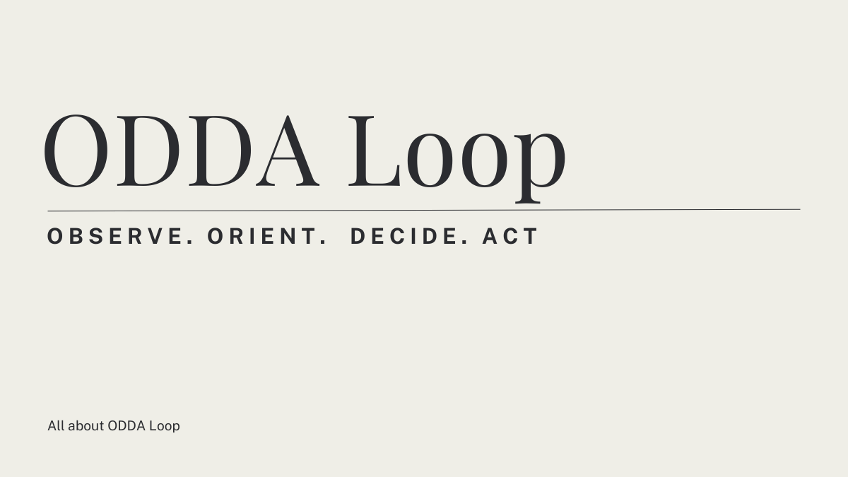 What is OODA Loop? - goodreboot.com